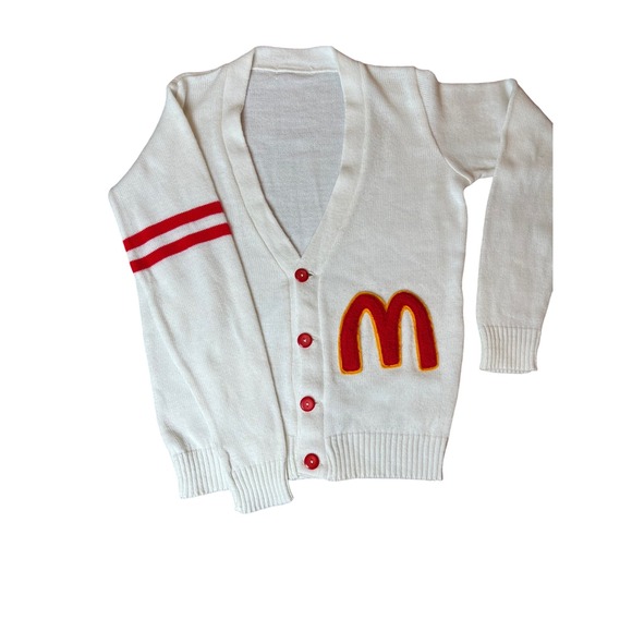 Sweaters | Vintage Mcdonaldland Mcdonalds M Logo Striped Sleeve ...